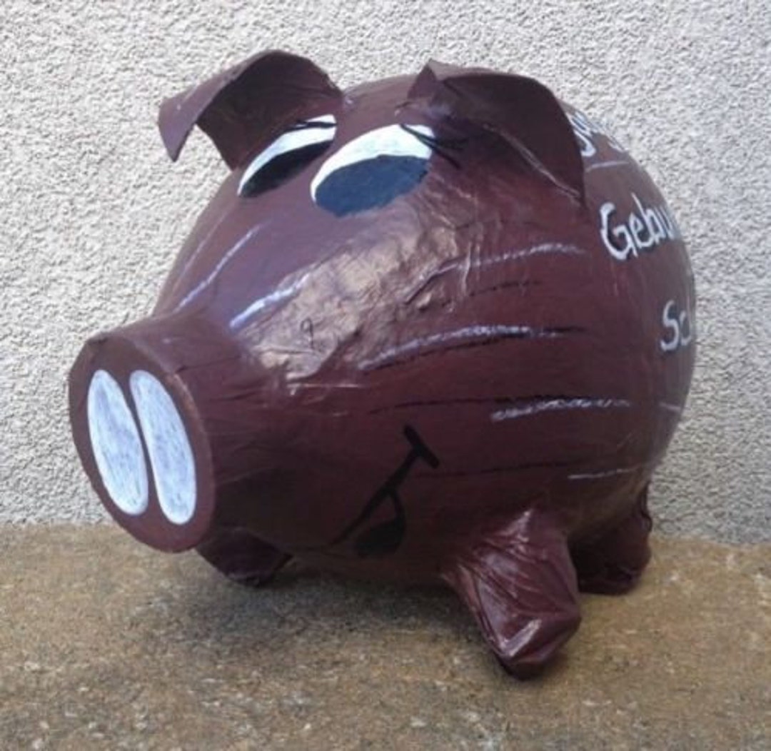 Pig Piggy Bank Wild Boar Money Gift Gift Box Wedding Birthday - Etsy