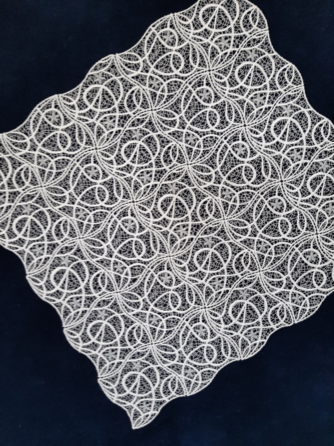 Decorative Lace Fabric grey - Etsy