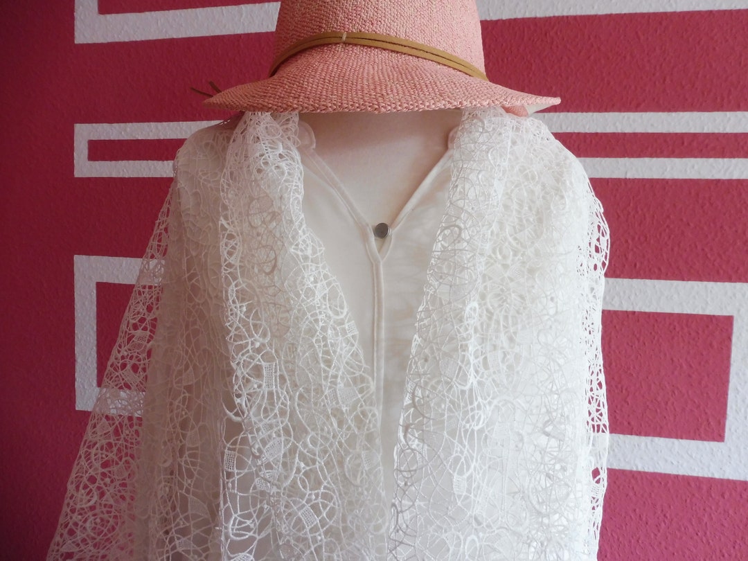 Scarf Made of Filigree Modern Lace. Item No. 020 - Etsy