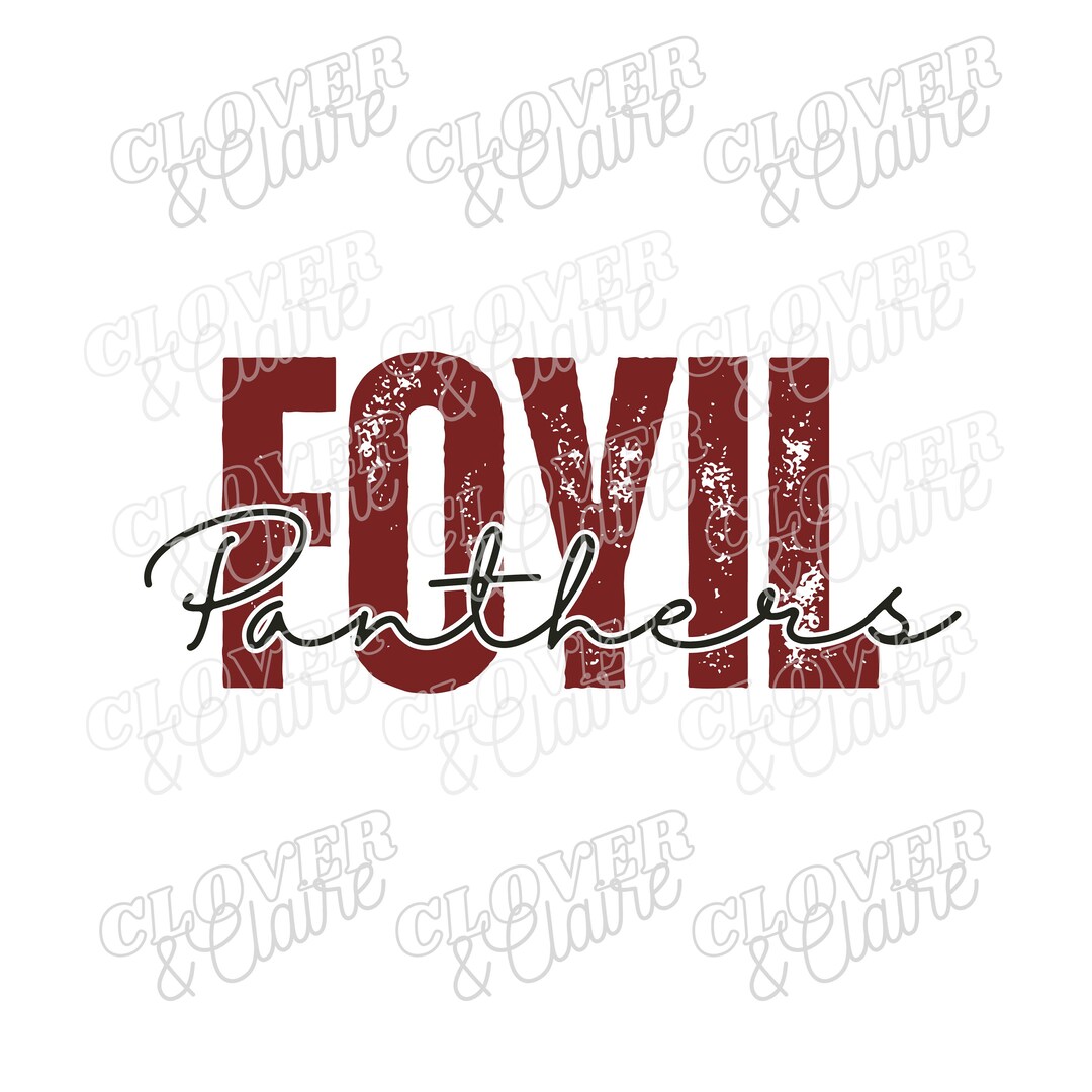 Foyil Panthers PNG - Clipart - Sublimation File - PNG - Instant Digital ...