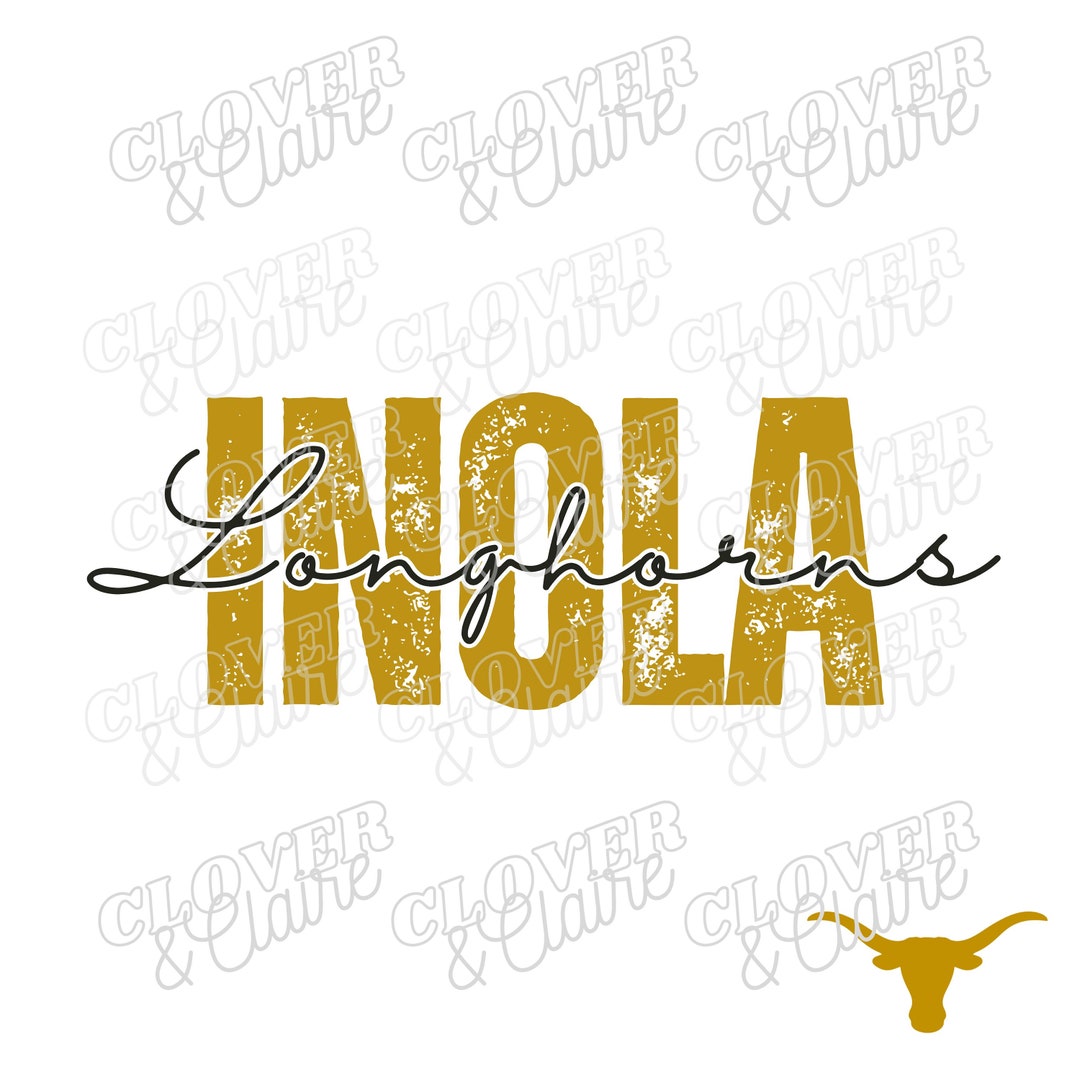 Inola Longhorns PNG Clipart Sublimation File PNG Instant Digital ...