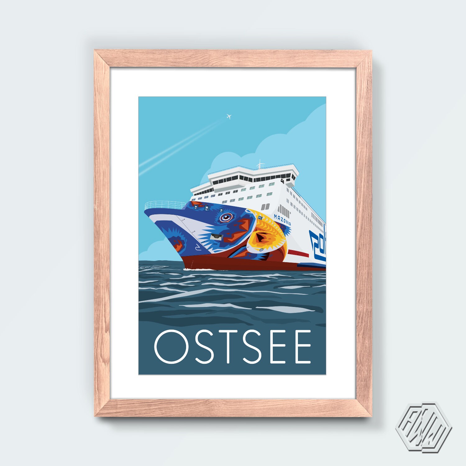 Ostsee Poster Baltic Sea Print Baltic Poster Travel - Etsy