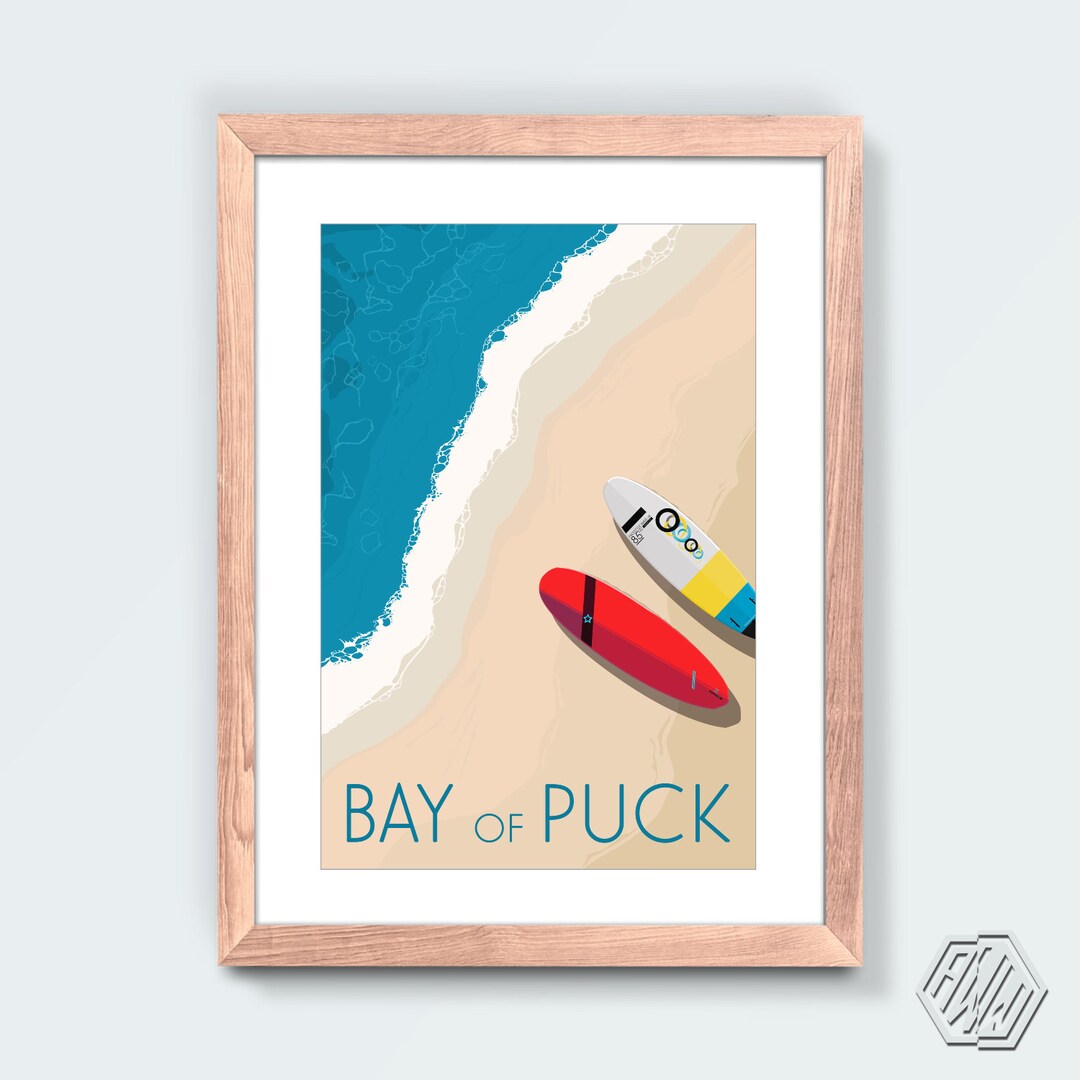 Bay of Puck Poster Travel, Bay of Puck, Caravan, Baltic Poster ...