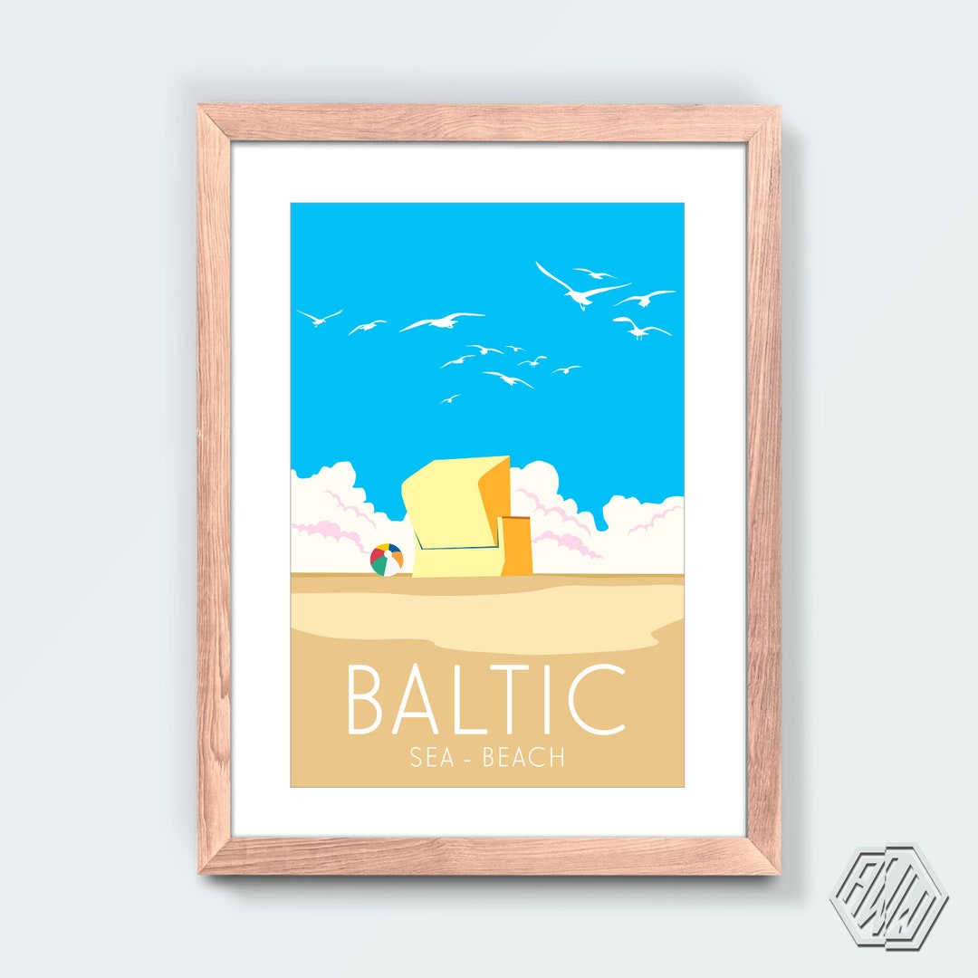 Baltic Sea - Beach Print - Baltic Poster - Travel, Baltic, Tall Ship ...