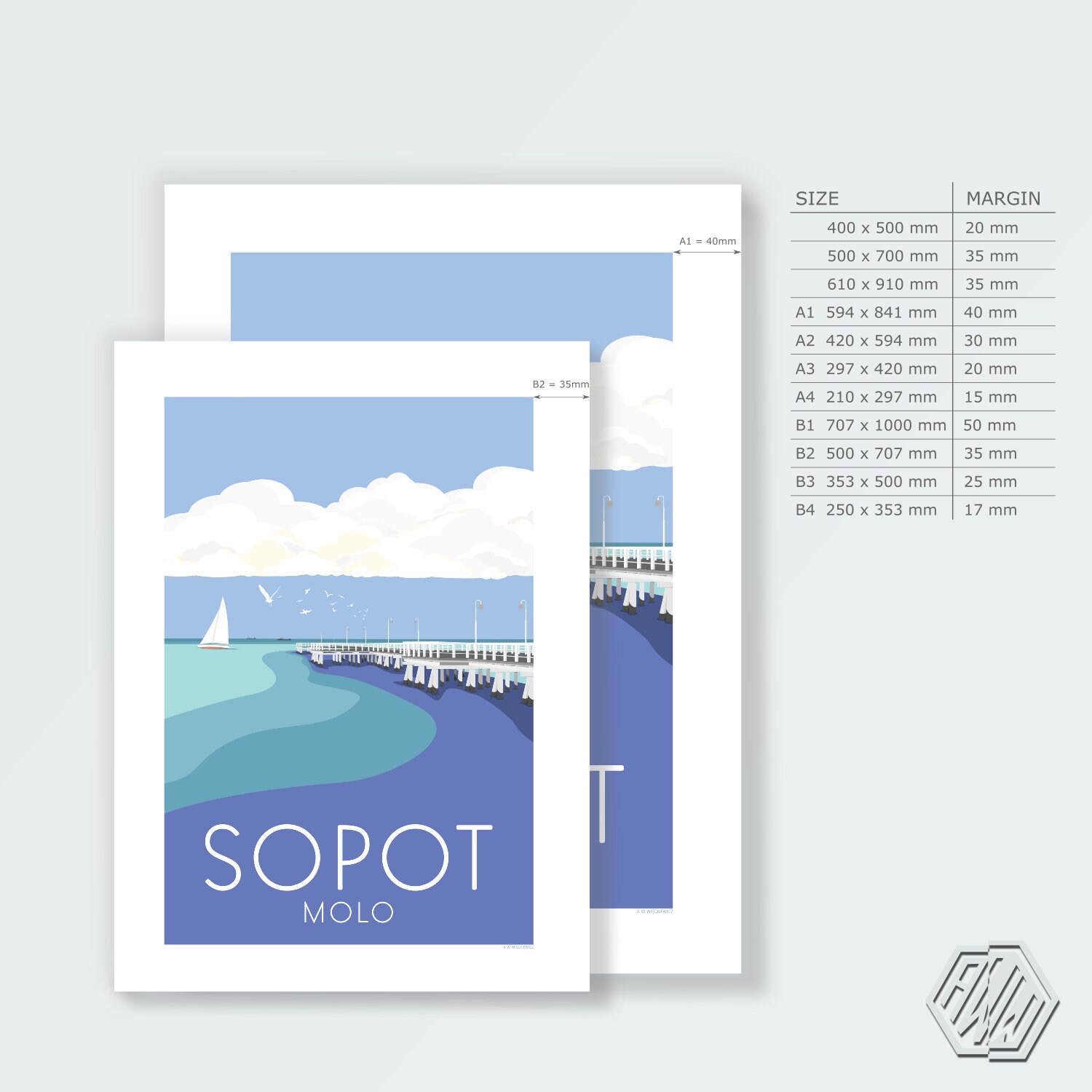 Plakat Sopot Molo - Etsy