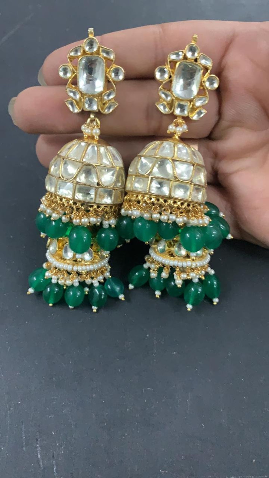 Veroniq Trends-indian Full Bridal Necklace in Handmade Kundan With ...