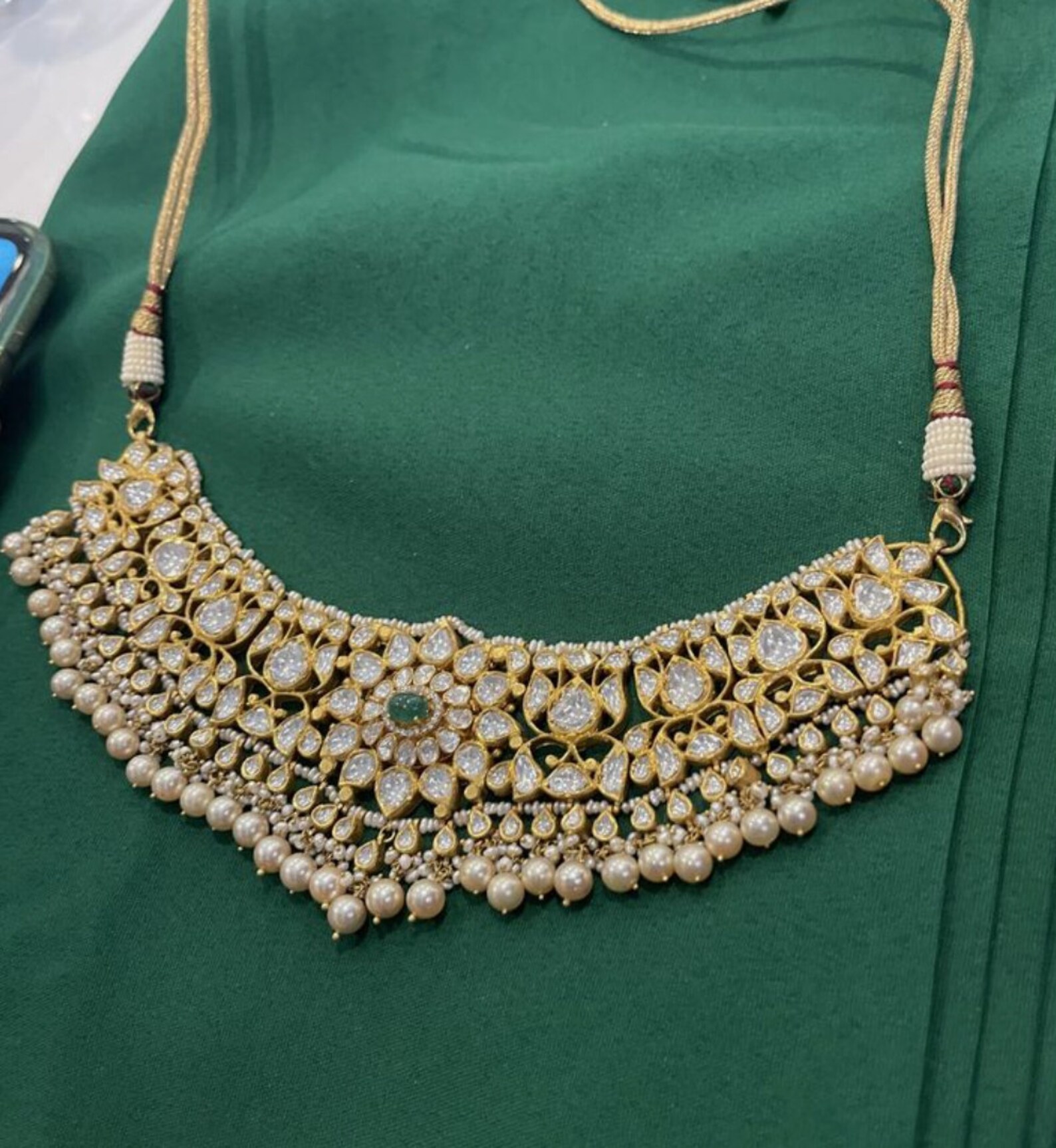Veroniq Trends-deepika Style Bridal Choker Necklace in Handmade Kundan ...