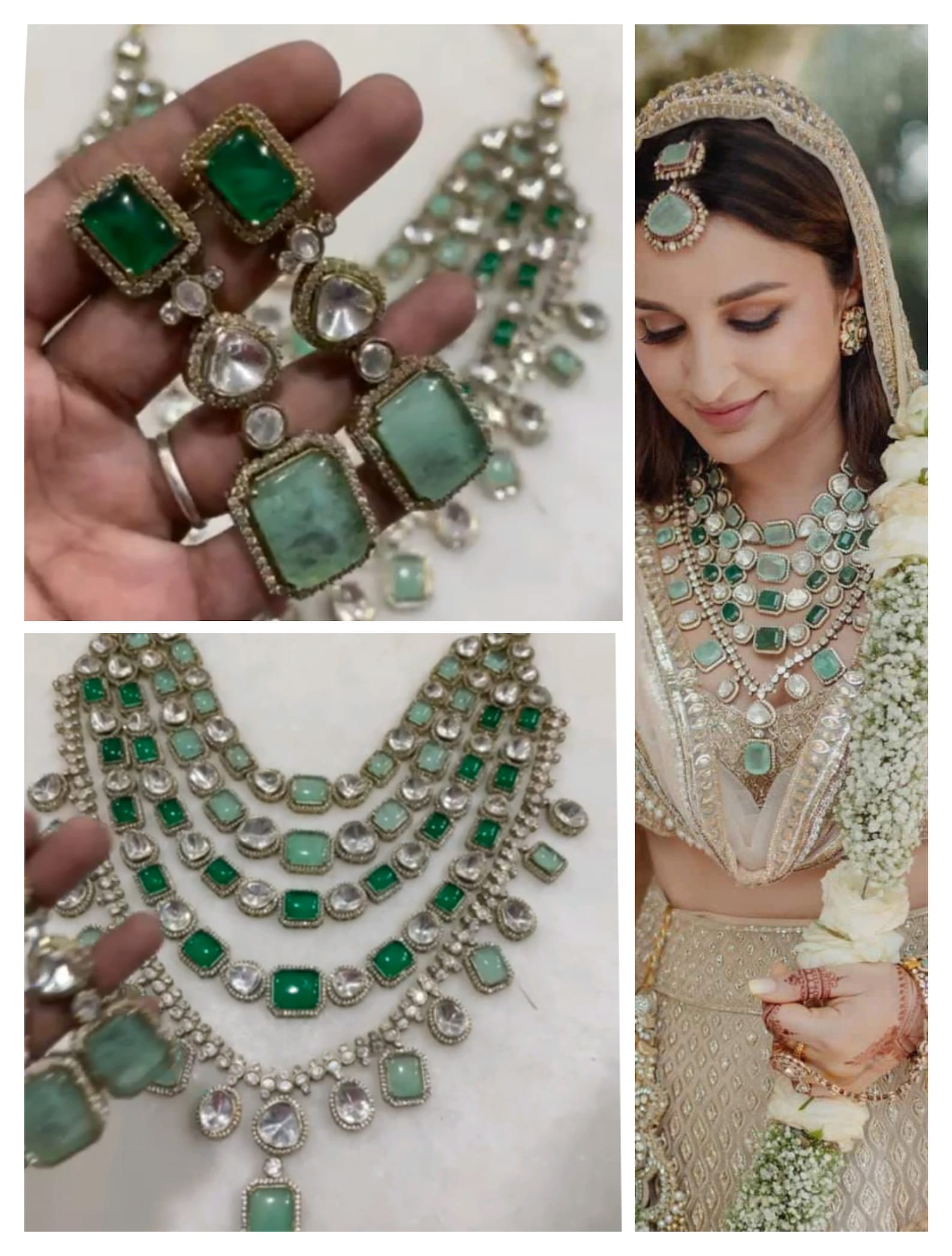 Veroniq Trends-parineeti Chopra Bridal Necklace-victorian Polki Kundan ...