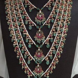 Veroniq Trends-mughal Style Sathlada Necklace Pachi Kundan With ...