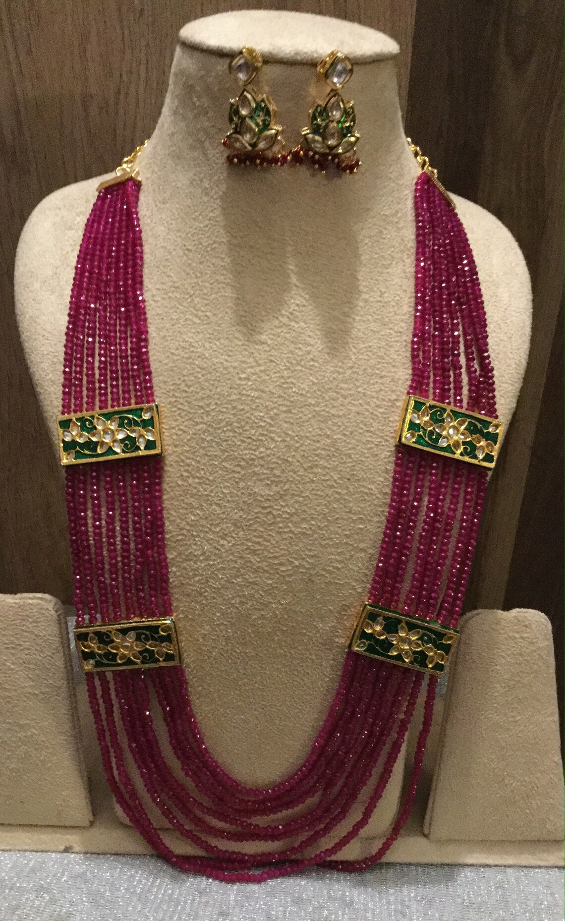 Veroniq Trends Designer Raani Haar Necklace Set in Multi - Etsy