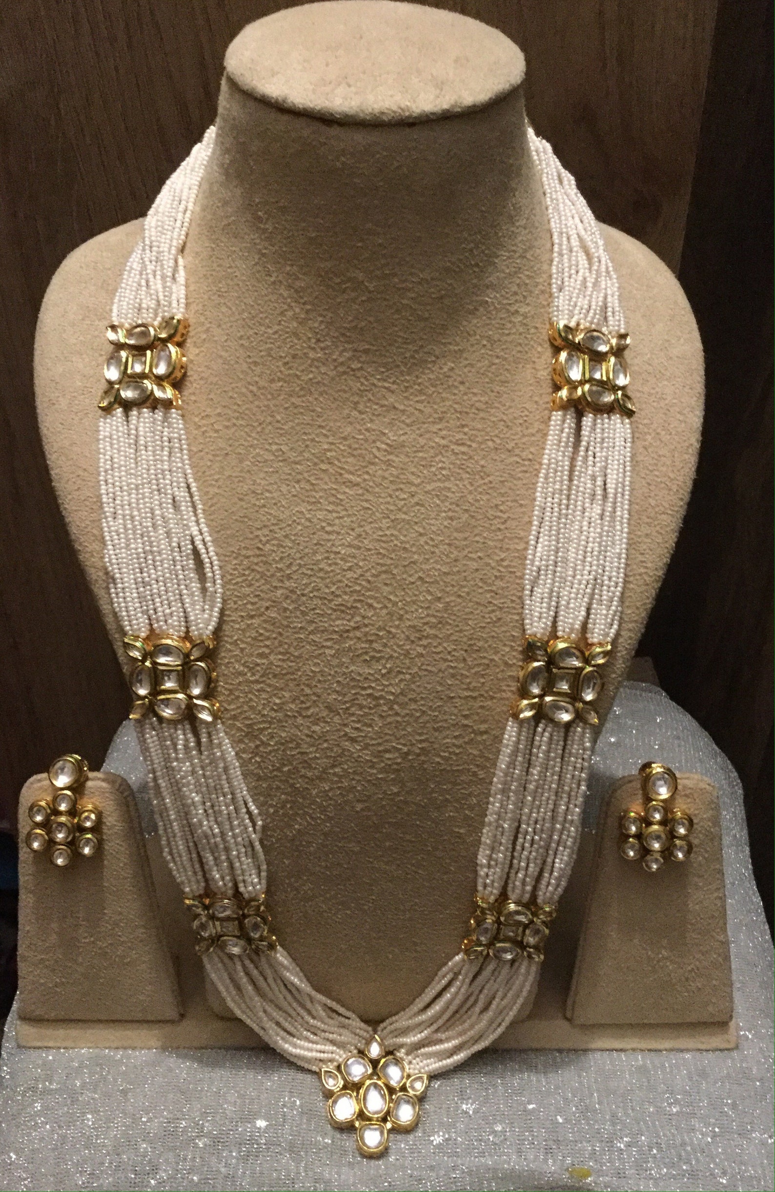 Veroniq Trends-designer Rani Haar Style in Kundan/polki Necklace Set ...