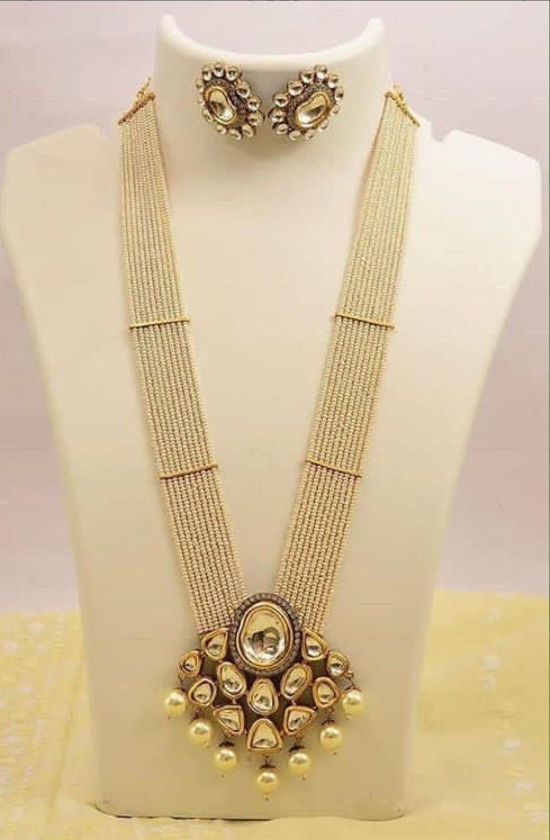 Veroniq Trends- Designer Rani Haar Style in Kundan/polki Necklace Set ...