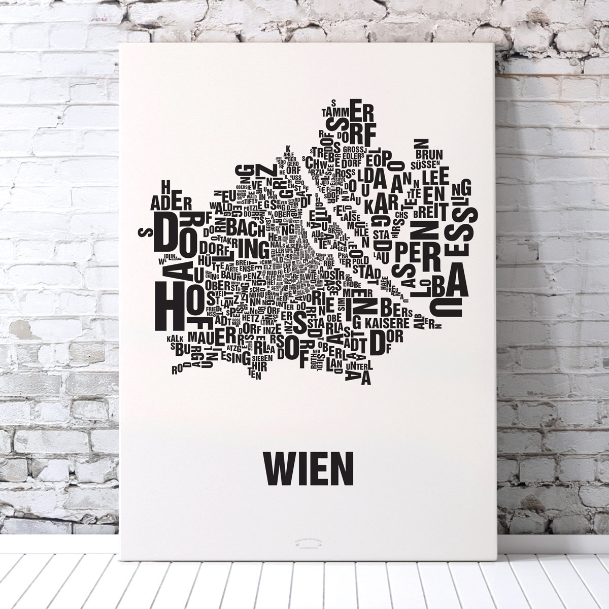 VIENNA Vienna Letter Location Screen Printing Poster - Etsy UK