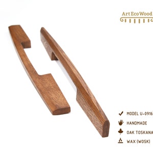 Wooden Handle, Oak Toskana Brown Wood Cabinet Pull. Wooden Handles U ...