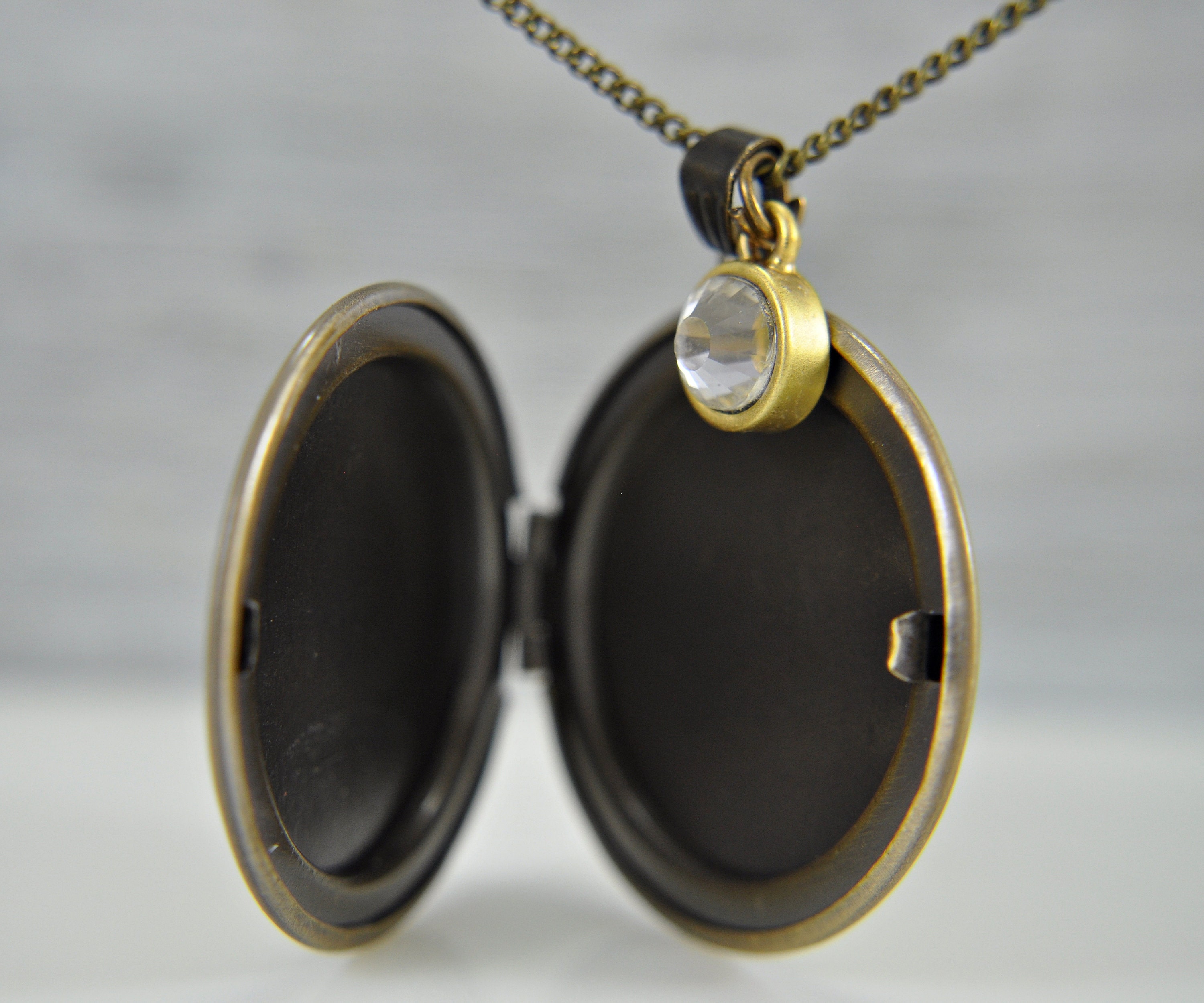 Moon and Sun Locket Necklace Photo Locket With - Etsy