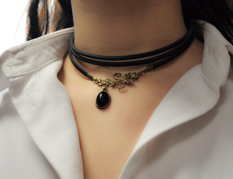 H Leather Choker Spring Dream Jewelry Gift for Her - Etsy