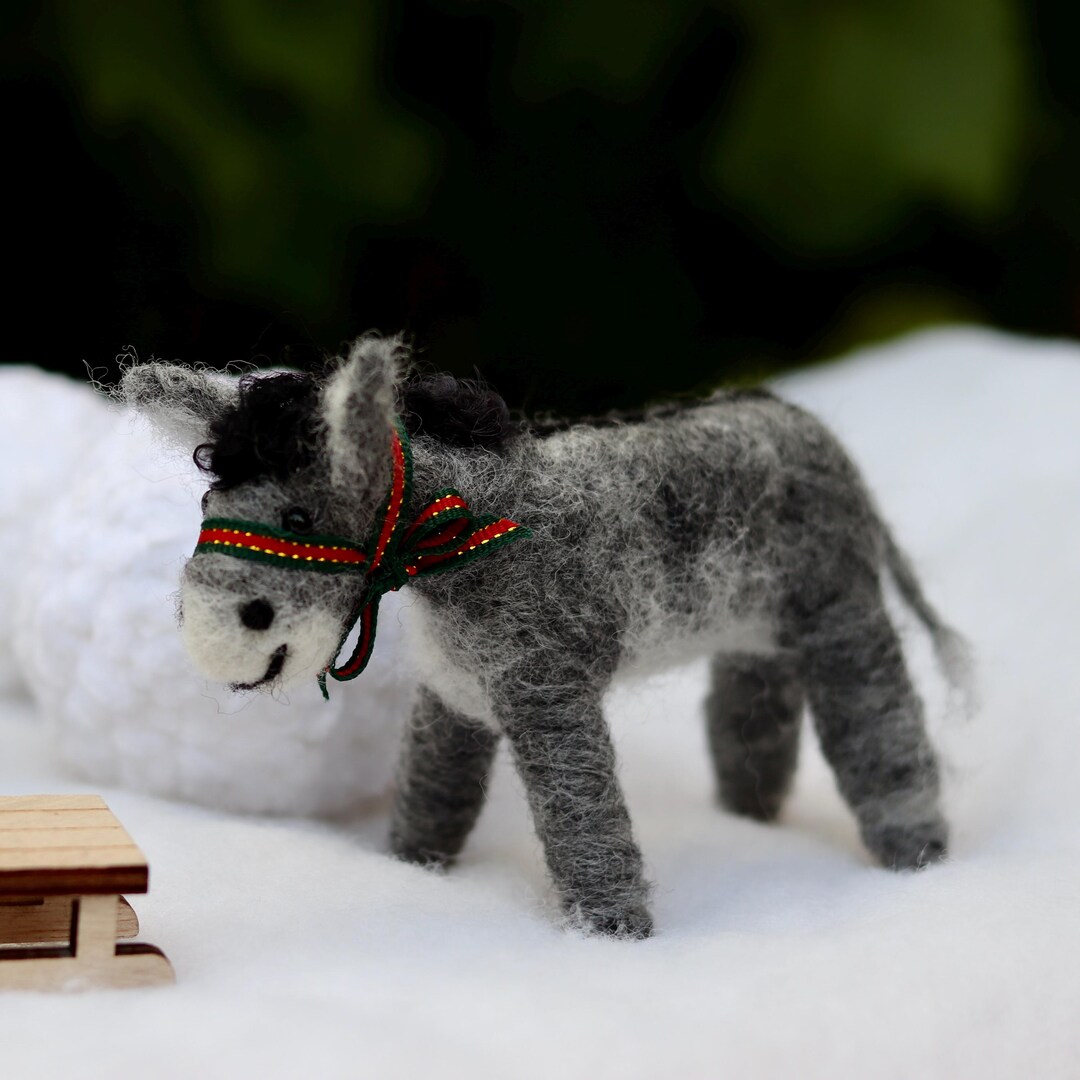 Handmade Needle Felted Donkeys - Etsy Canada