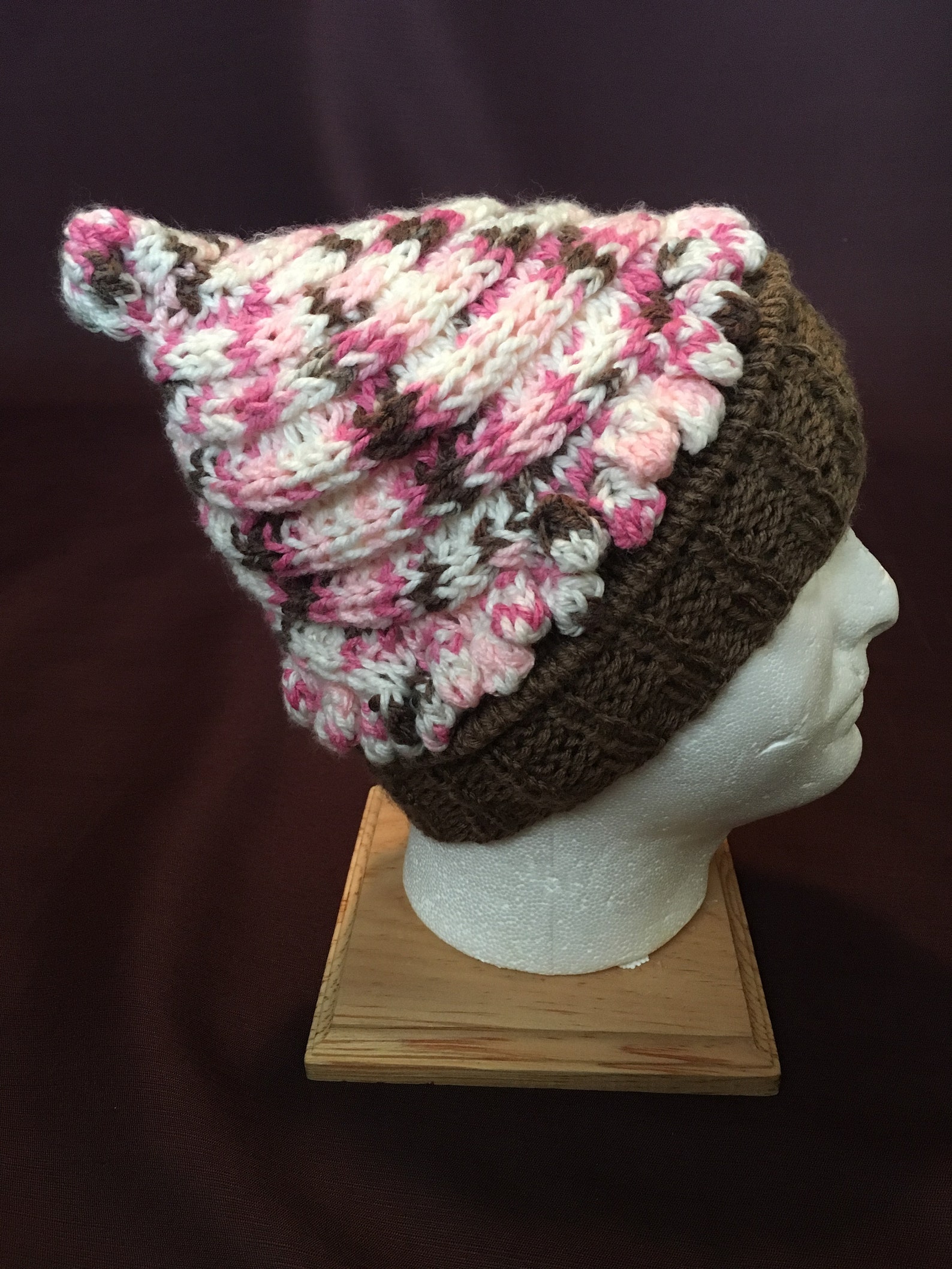 Knit Ice Cream Cone Swirl Hat for Adolescent to Adult - Etsy