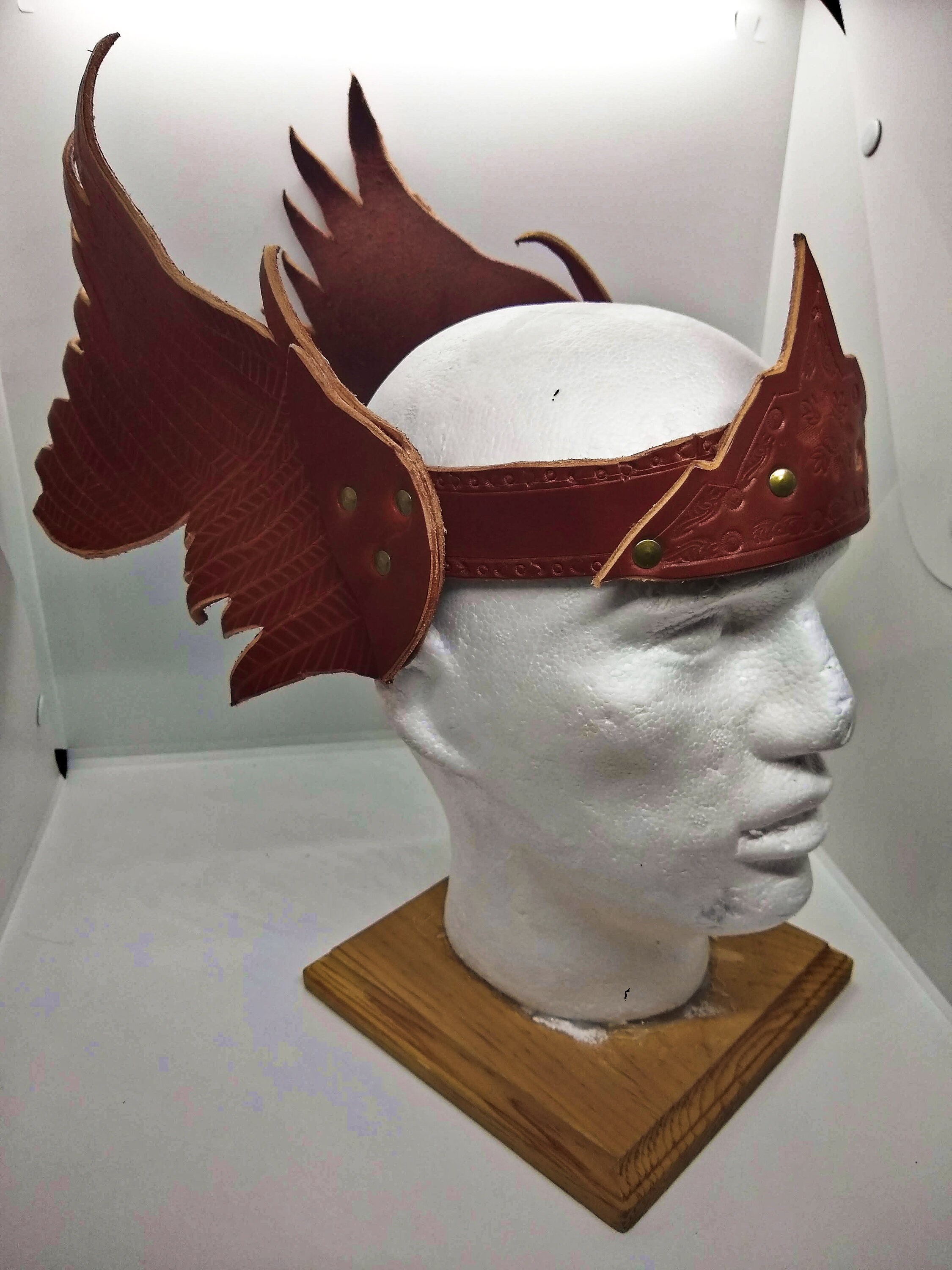 Leather Valkyrie Headdress | Etsy
