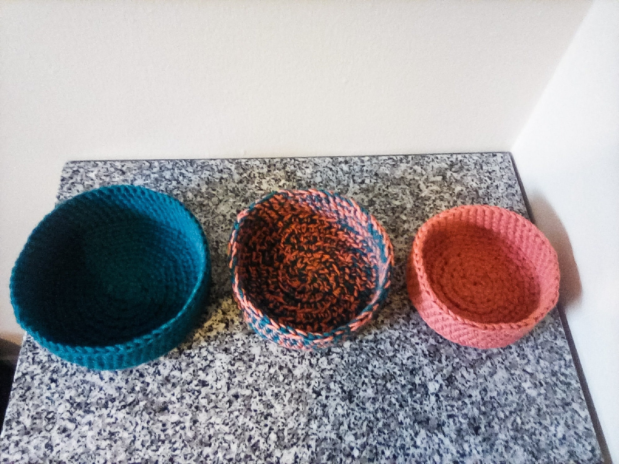 Round Crochet Nesting Baskets | Etsy