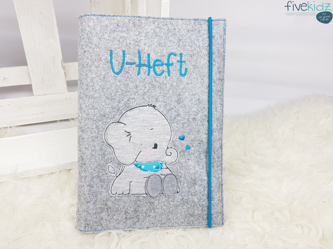 À partir de 21,90 Euros: U-heft manchon feutre avec nom - Etsy France