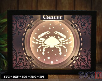 Cancer Shadow Box - Etsy