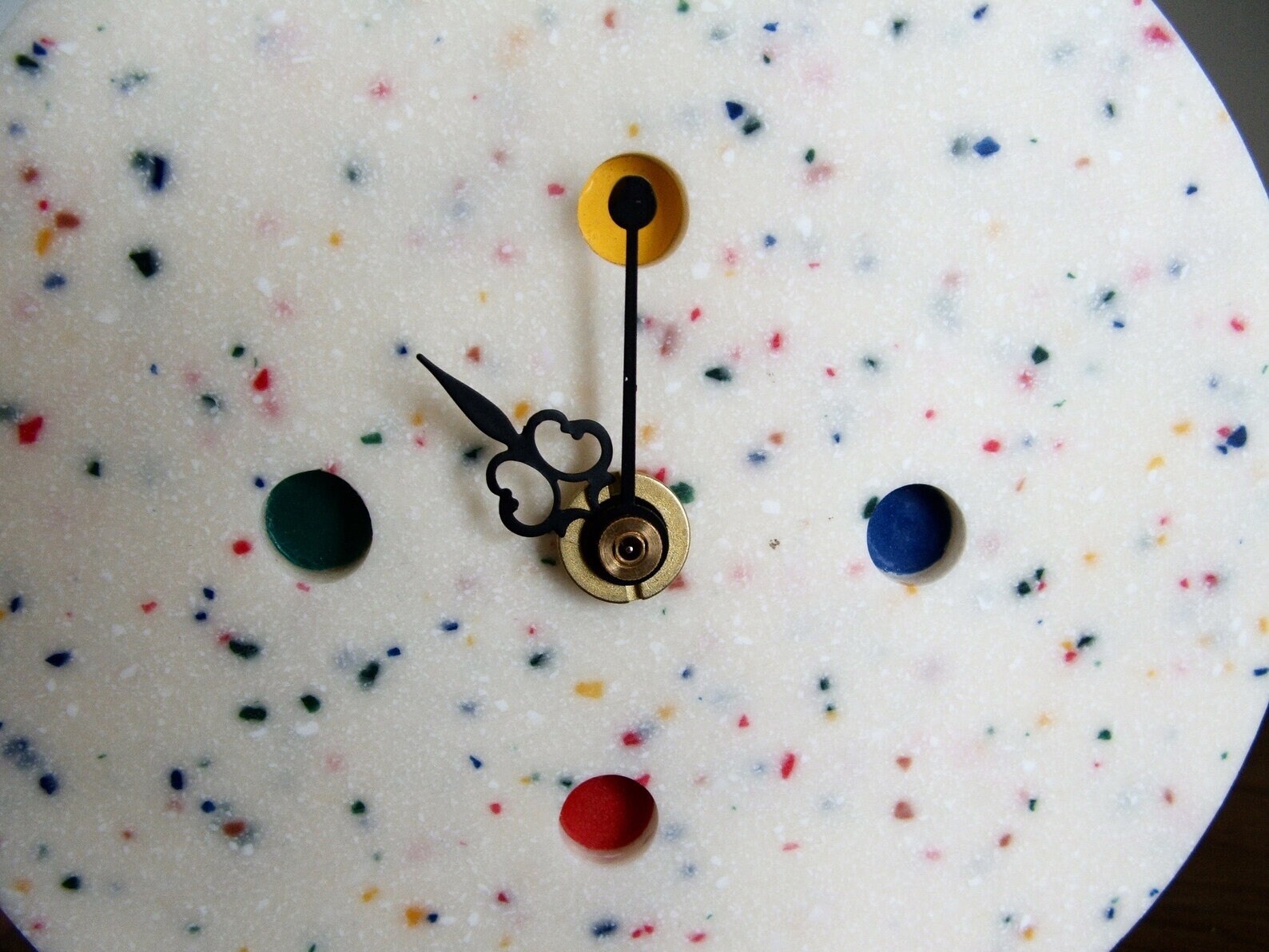 Small, Cute Table Clock With Colorful Dots, Confetti Decor - Etsy