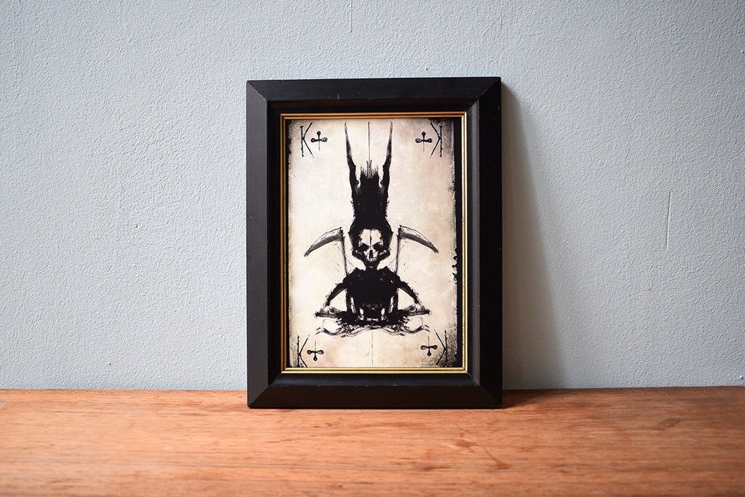 Digital Printing King Dead Playing Card Motif Gothic - Etsy