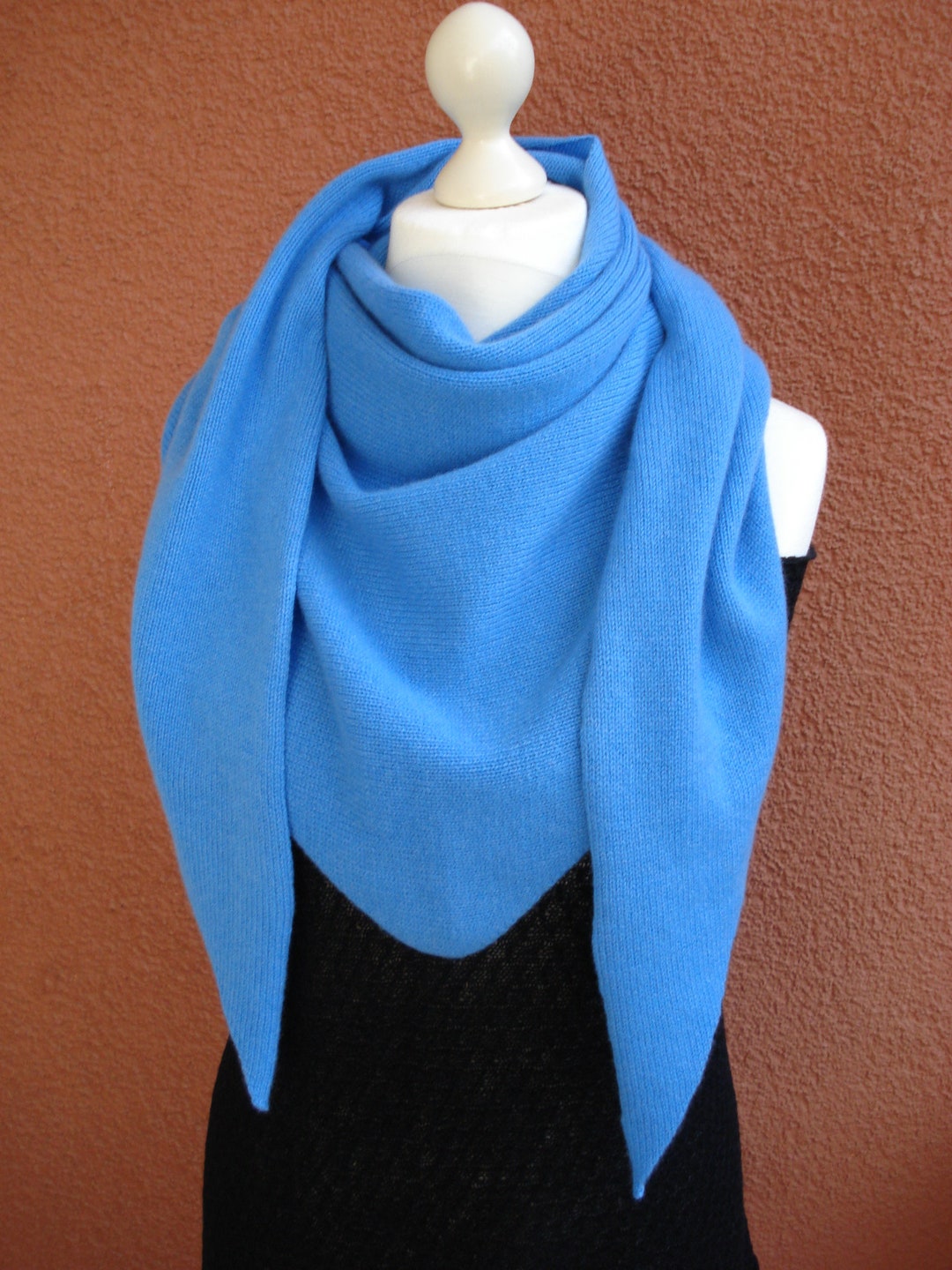 Simple Cashmere Triangular Shawl, 18 Colors, Knitted, Shoulder Shawl ...