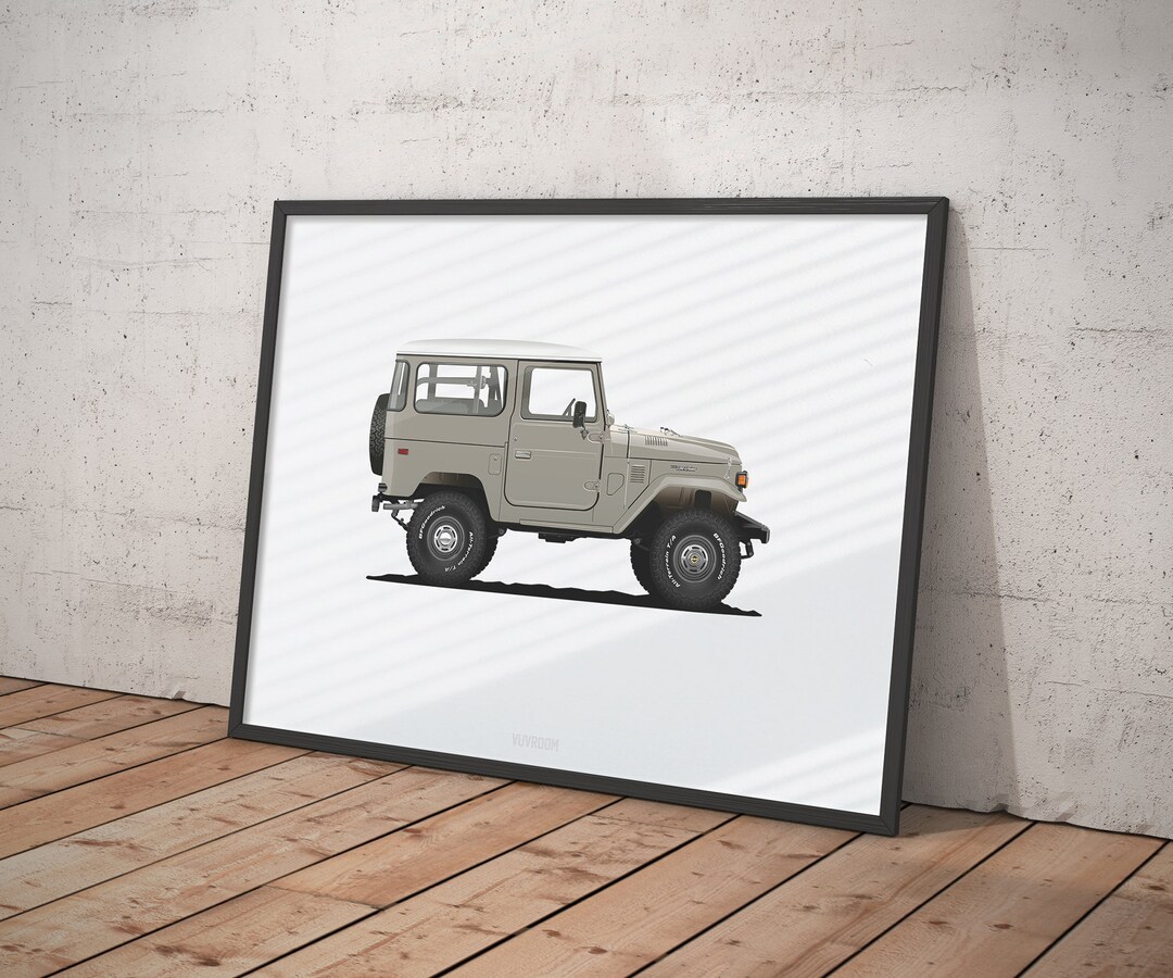 Classic Toyota FJ40 Art Poster Print, High-quality Vintage Car Art ...