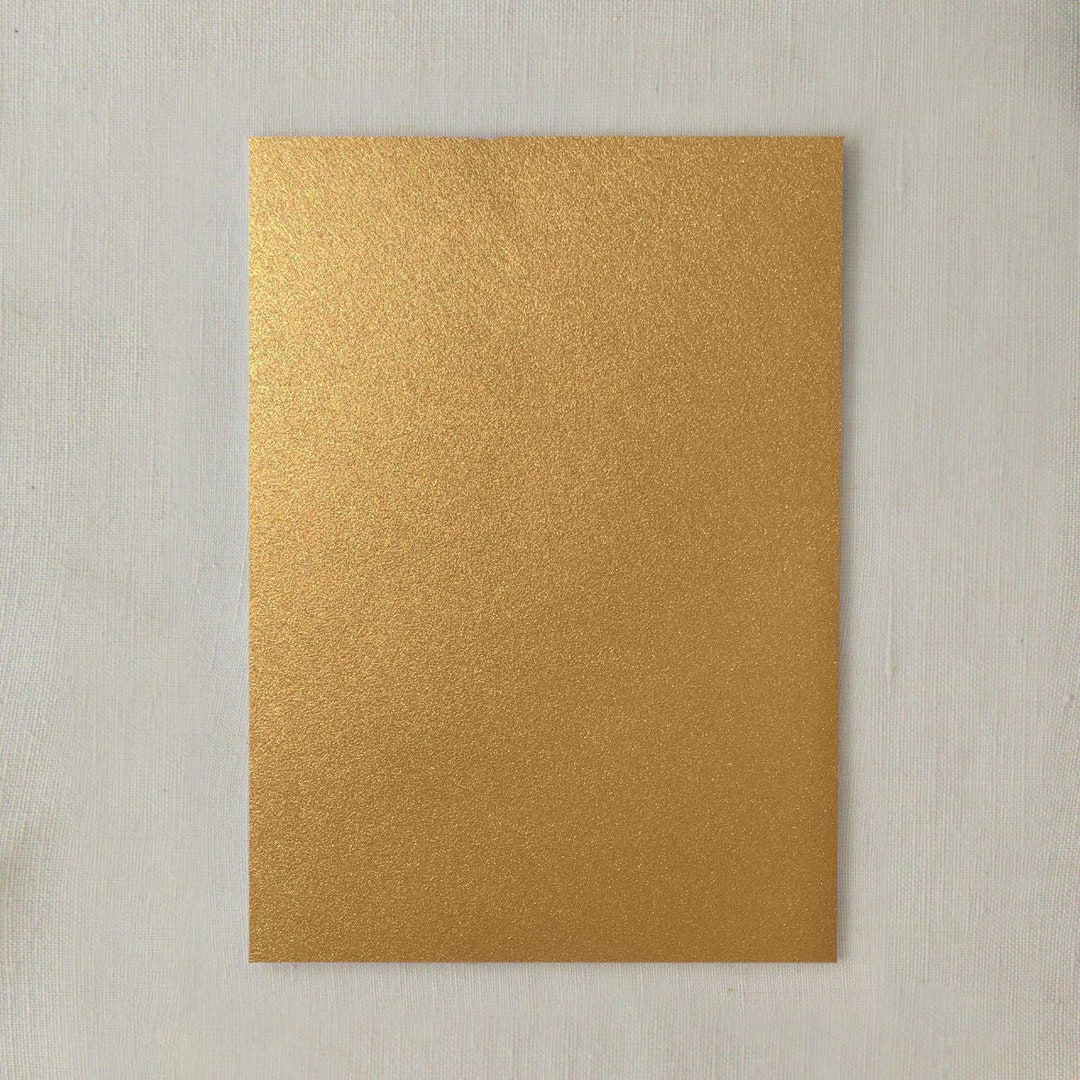 Antique Gold Metallic Cardstock Paper - Etsy