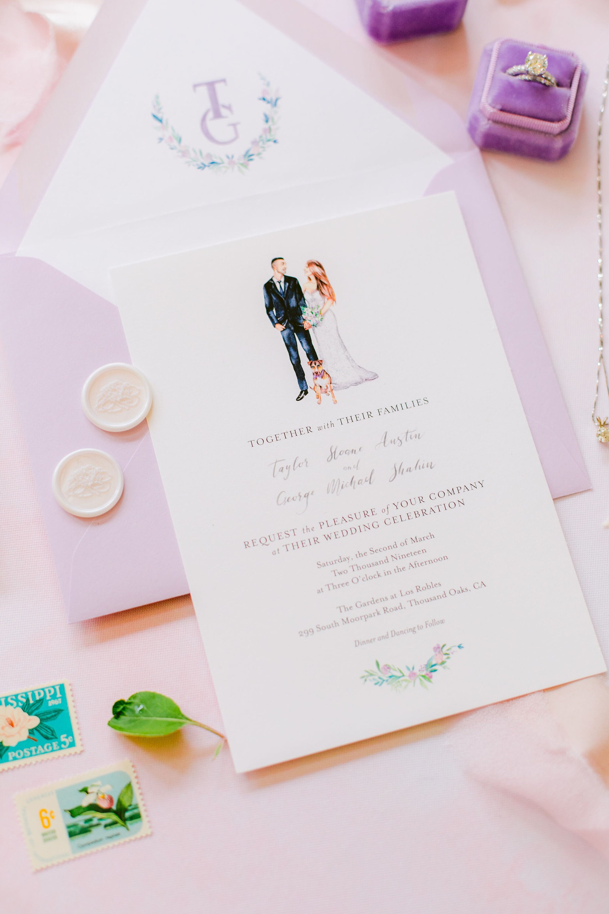 Custom Watercolor Wedding Invitation Suite Watercolor - Etsy