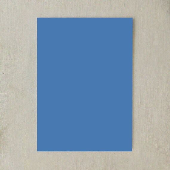 True Blue Card Stock Paper - Etsy
