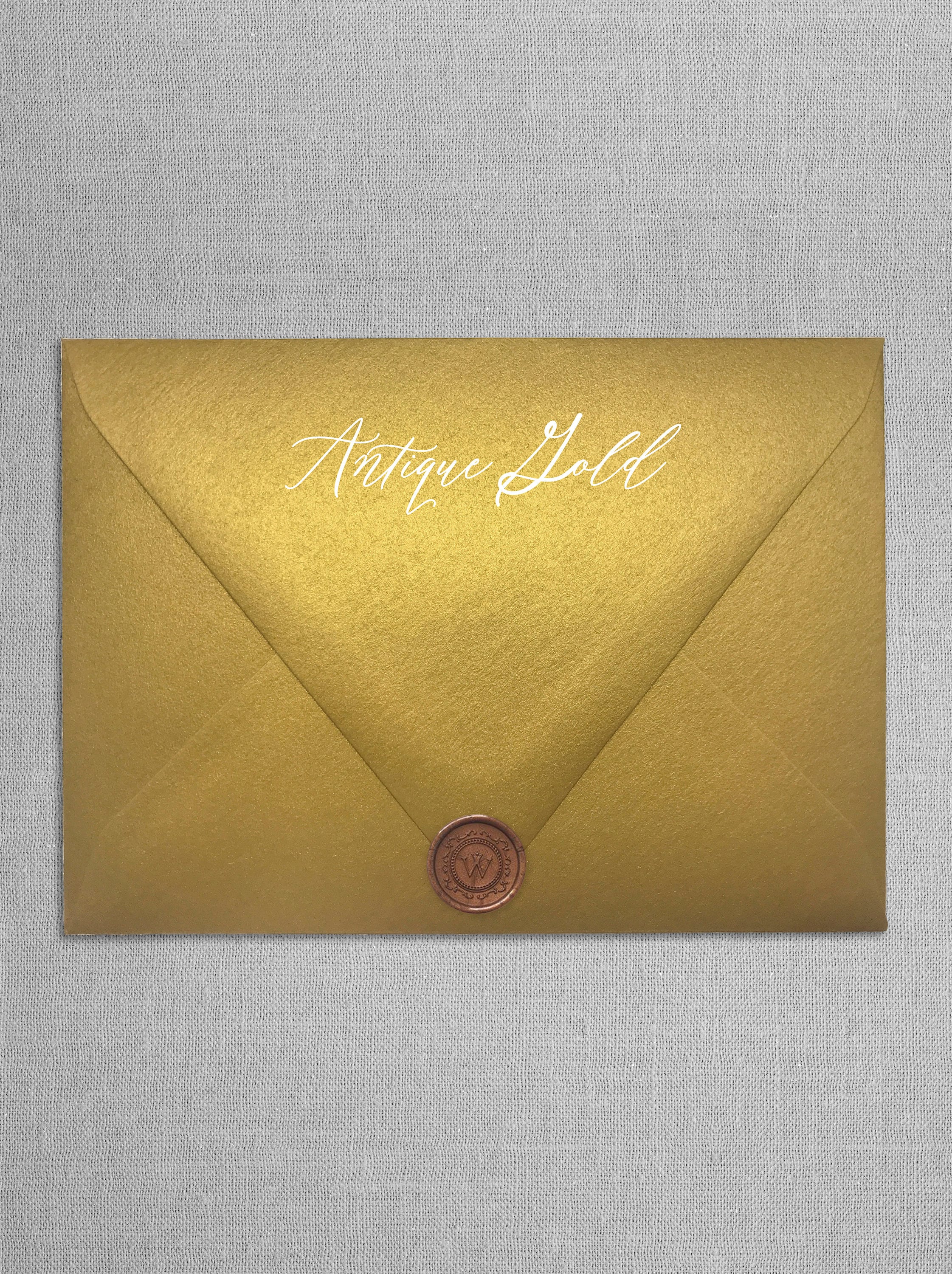 Metallic A Envelope Metallic Envelopes A Envelopes - Etsy