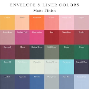 Lined Envelope | Color Liners - Etsy