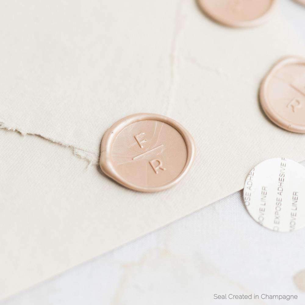 Modern Monogram Wax Seals With Bar Stacked Cleo Monogram Wax | Etsy