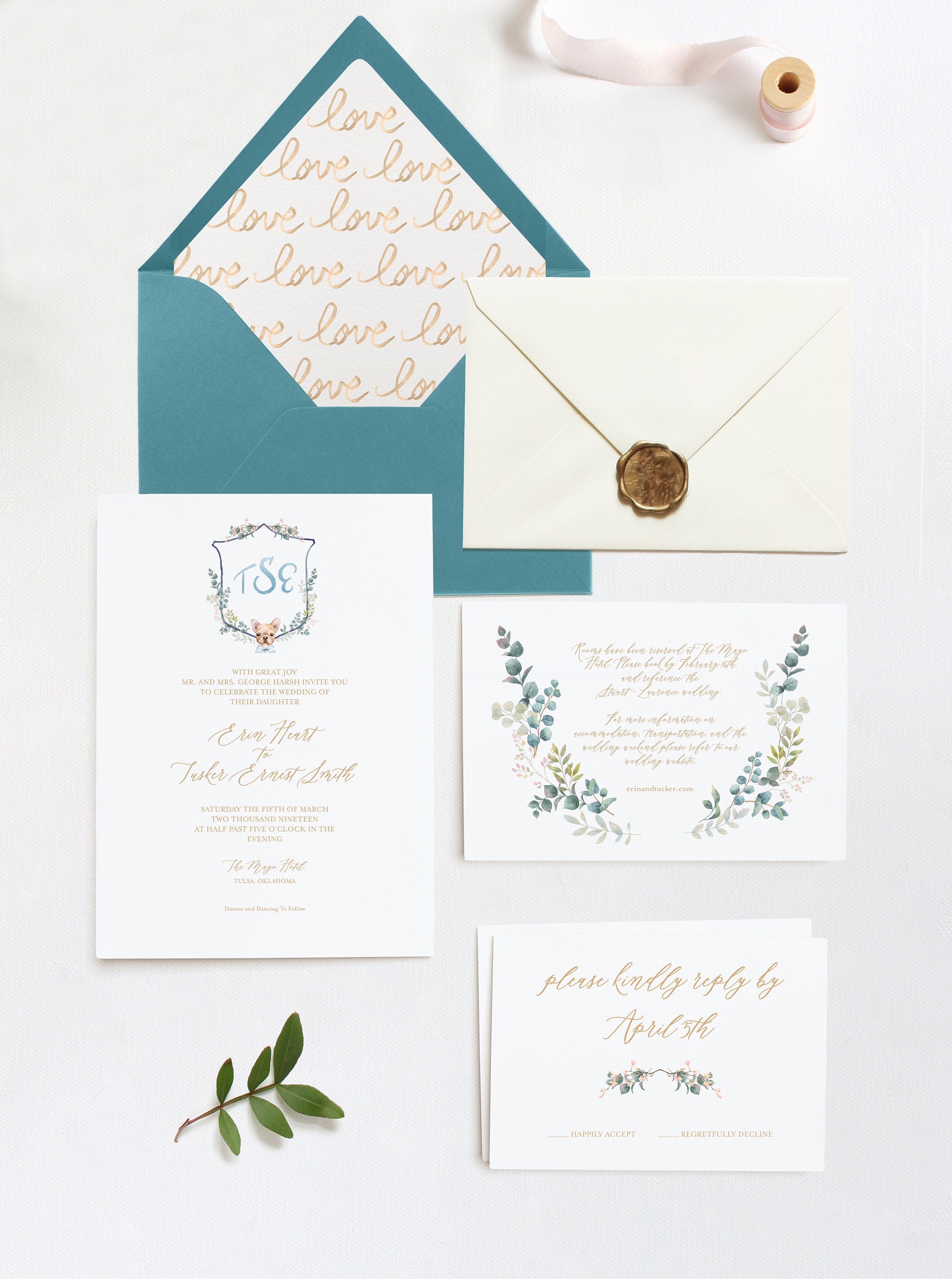 Custom Watercolor Wedding Invitation Suite Watercolor - Etsy