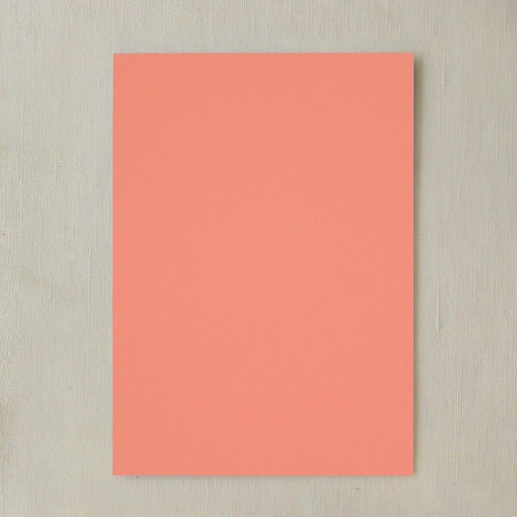 Coral Cardstock Paper | Etsy