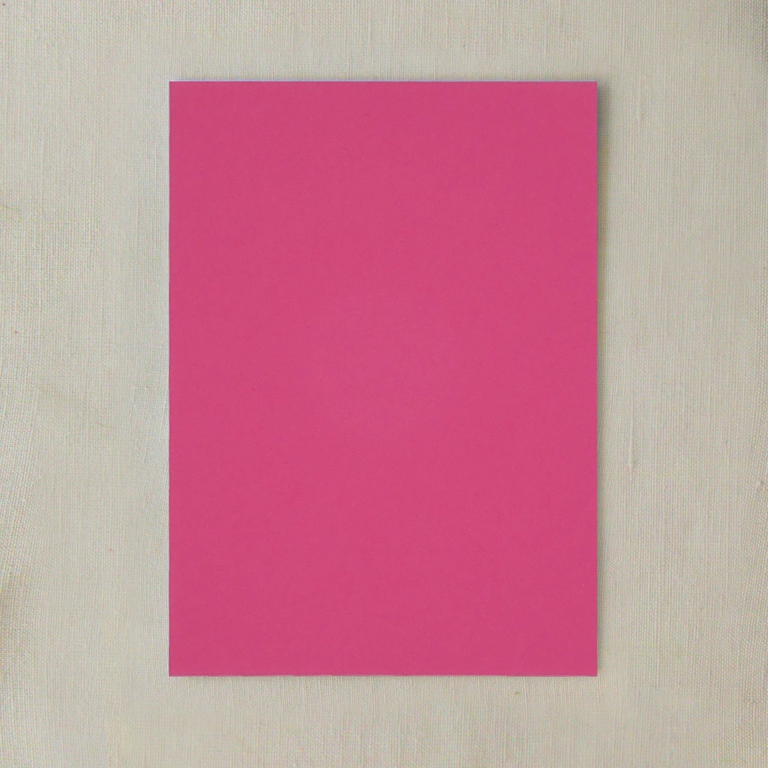 Fuchsia Pink Cardstock Paper Hot Pink Paper - Etsy