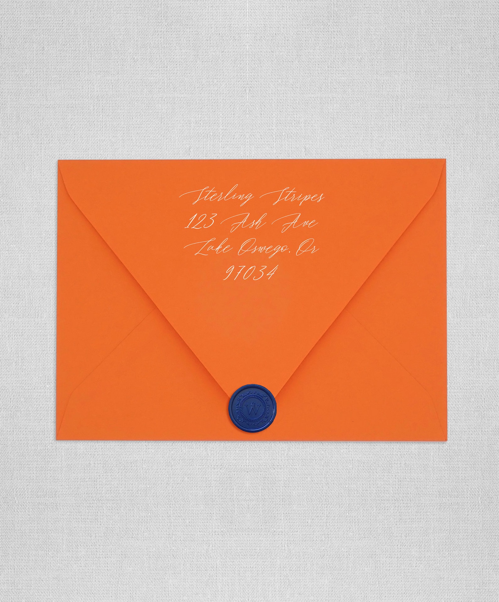 Orange Wedding Envelopes | Mandarin Pointed Flap Envelopes - Etsy