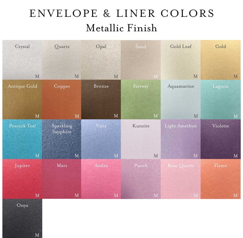 Lined Envelope Color Liners - Etsy