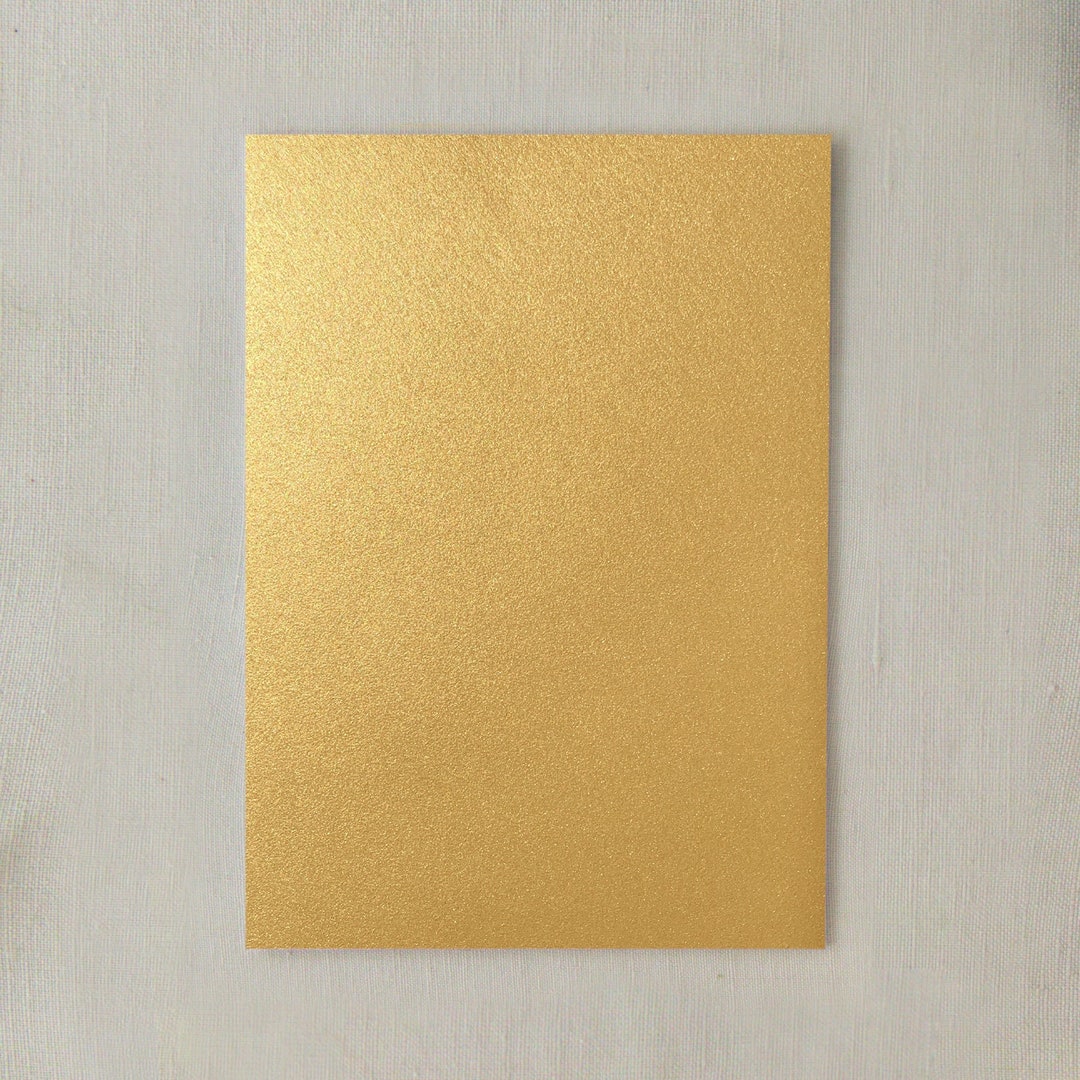 Gold Cardstock Paper | Gold Metallic Paper - Etsy