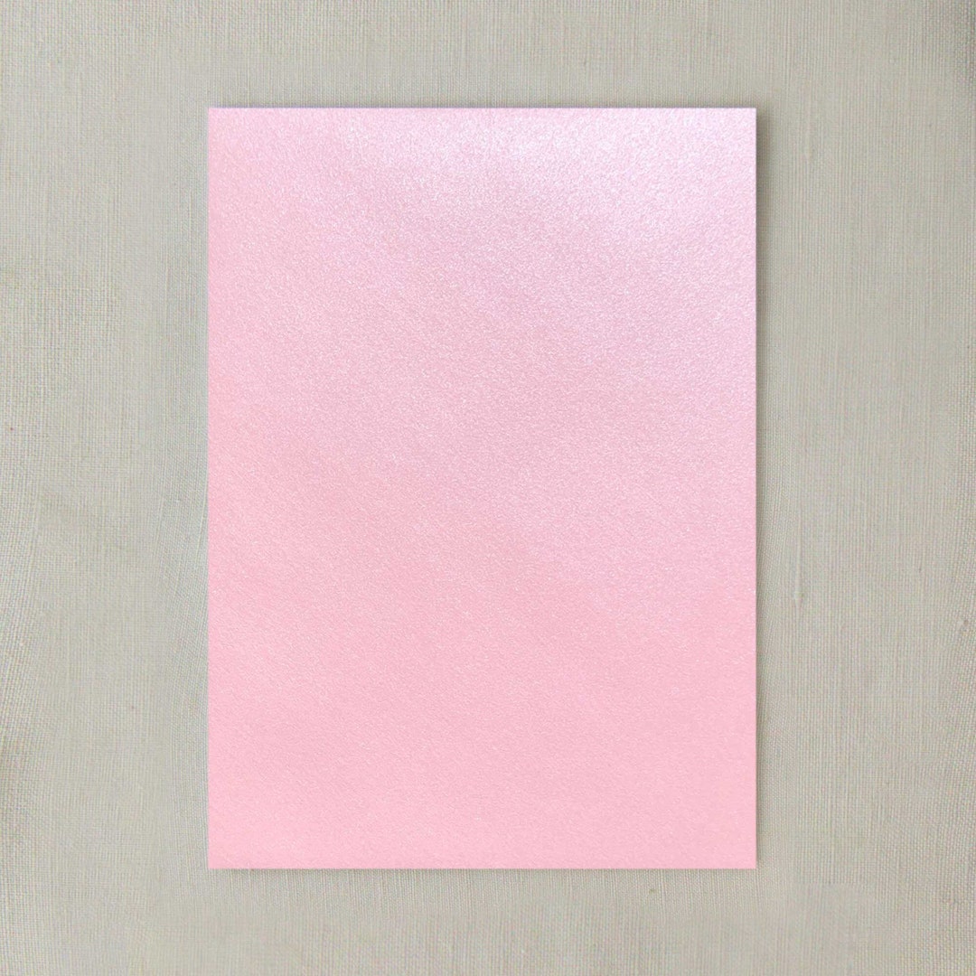 Rose Quartz Cardstock Paper | Light Pink Metallic Paper - Etsy