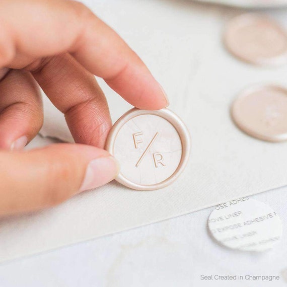 Modern Monogram Wax Seals With Bar Crossed Cleo Monogram Wax | Etsy