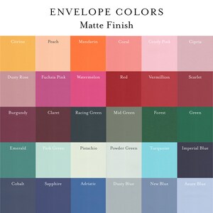 Colored A+ Envelope | Matte Envelopes | A+ Envelopes | 5.75" X 7.75" - Etsy