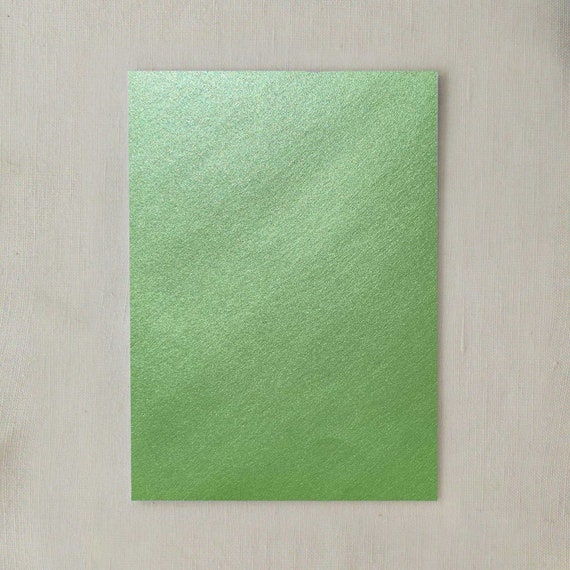 Green Metallic Cardstock Paper Craft Perfect • Spring Meadow Ombre