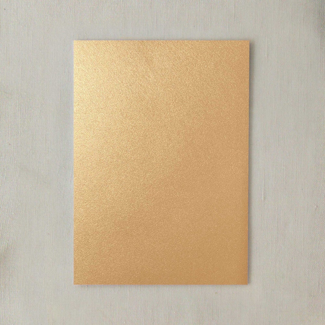 Gold Leaf Card Stock Paper Gold Paper - Etsy