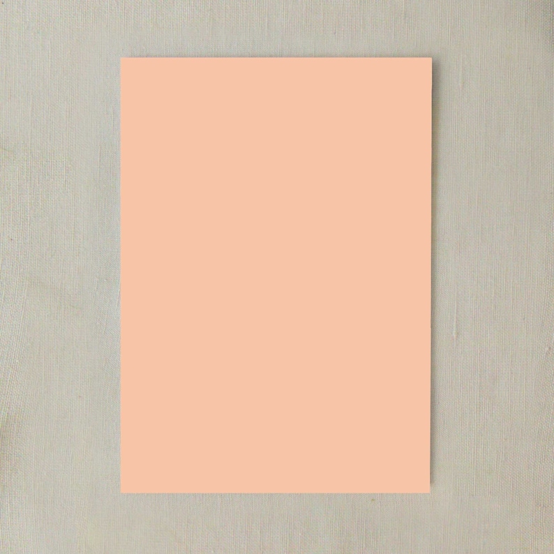 Peach Cardstock Paper - Etsy