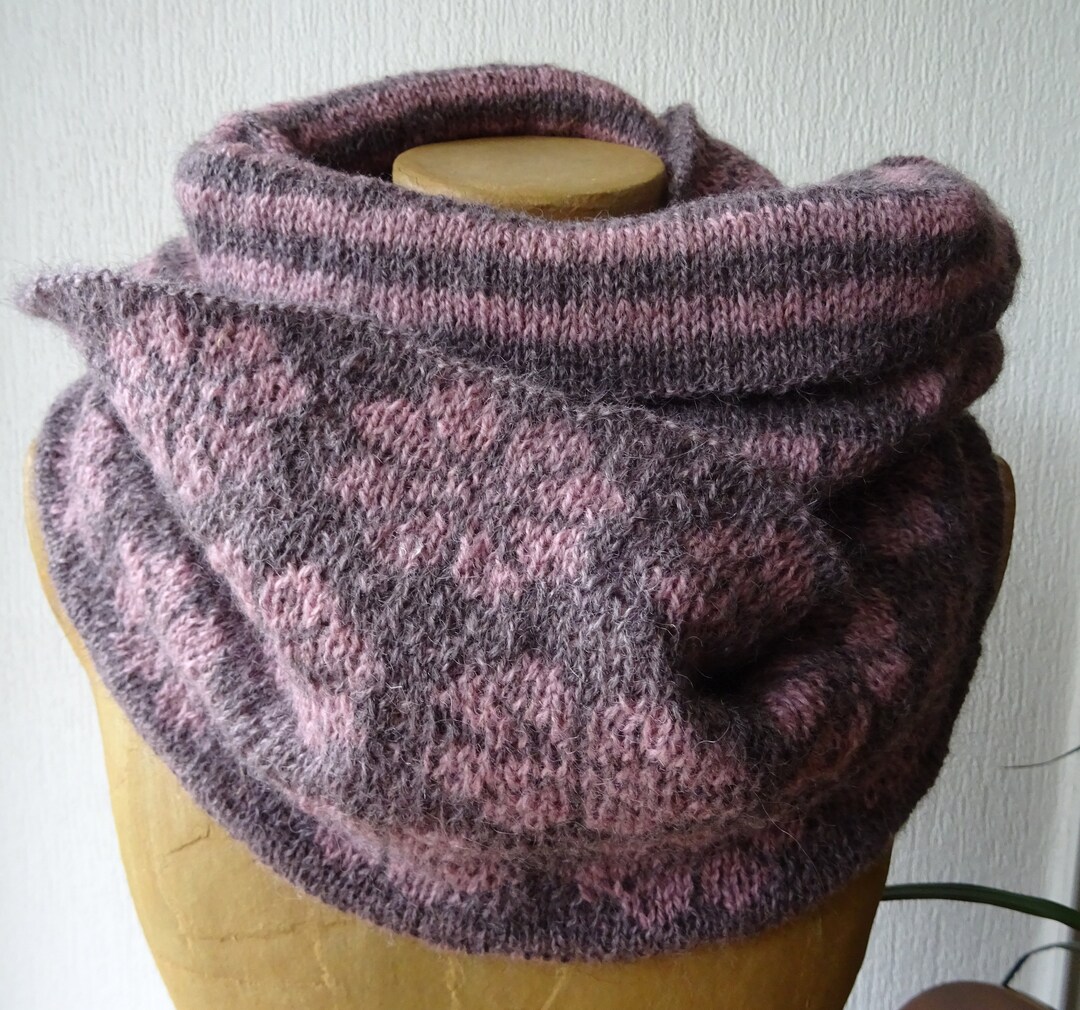 Loop Scarf, Collar Scarf, Neck Warmer, Scarf, Warm Loop Women, Pattern ...