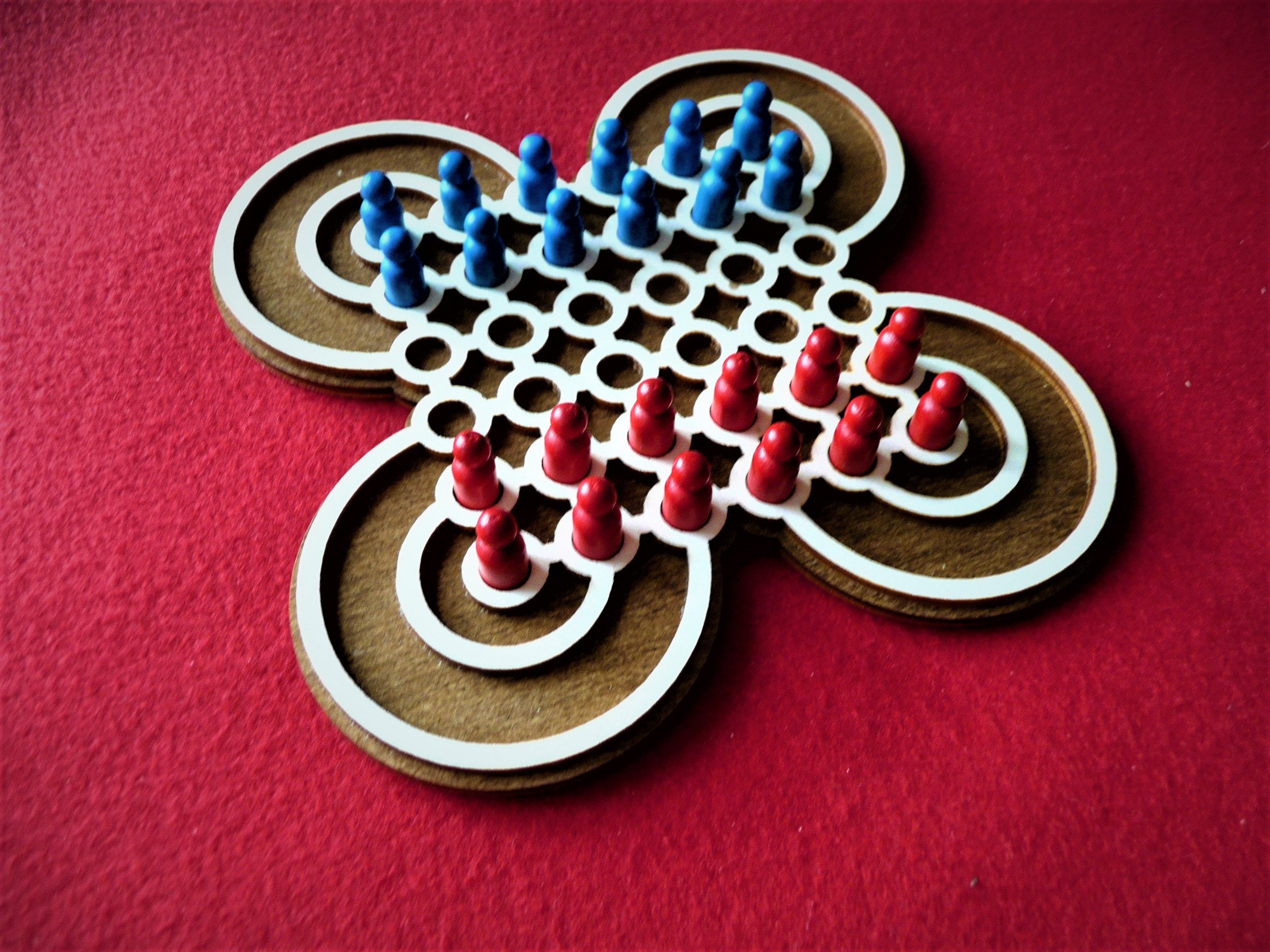 Dice & Tile Games Games & Puzzles SURAKARTA Board Game Wood Strategy ...